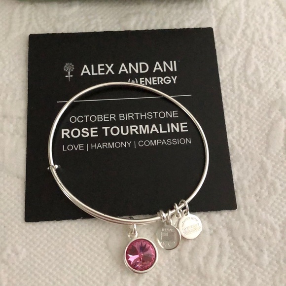 Alex and Ani | Jewelry | Alex And Ani Rose Tourmaline Bracelet | Poshmark